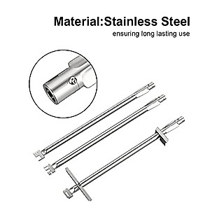 SafBbcue 67557 Grill Burner Tubes for Weber Summit 460 470 Gas Grills, Replacement for Weber Summit Burner Tubes, 6 Pack