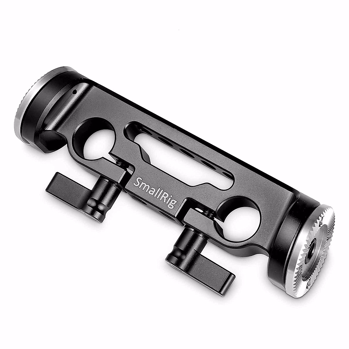 SMALLRIG Camera Extension Arm Connector 15mm Dual Rod Clamp with Rosette (M6, 31.8mm) for Camera Shoulder Support -1898