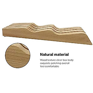 FEOOWV In Drawer Knife Organizer, Kitchen Wooden Knives Block Holder, Can Holds 9 Knives