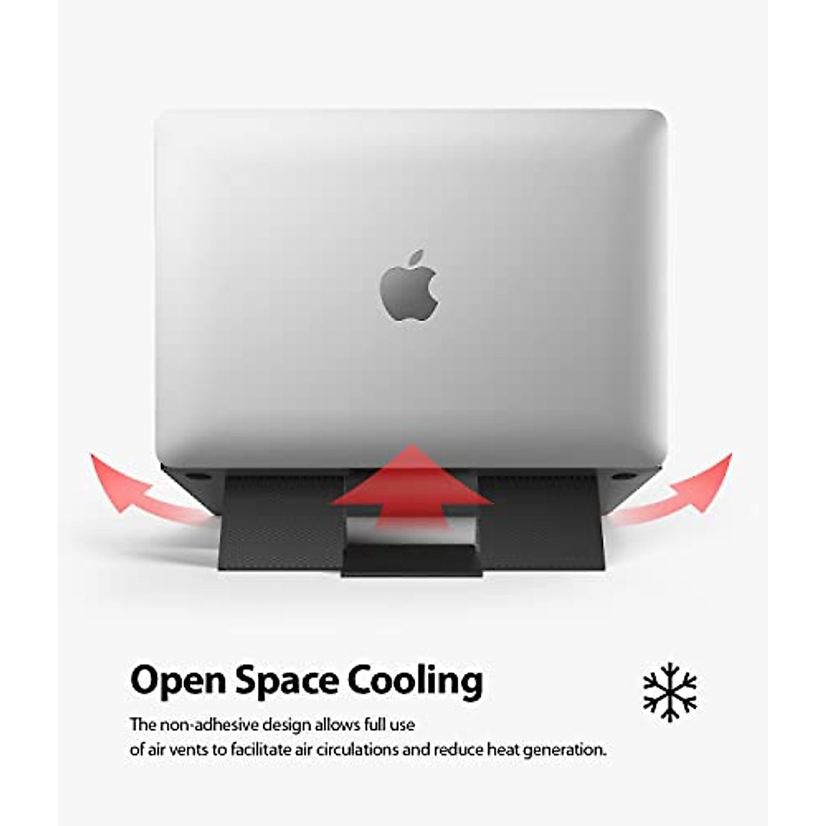 Ringke Folding Stand 2, Portable & Foldable Design Lightweight Anti-Slide Open Space Cooling Two Elevation Adjustments Invisible Laptop Stand for MacBooks, Tablets, Laptops and Notebooks - Gray