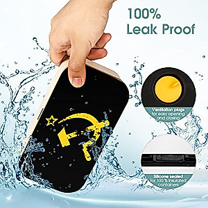 Russian Soviet Flag Hammer and Sickle Bento Lunch Box Leak-Proof Bento Box Food Containers with 2 Compartments for Offce Work Picnic Green-Style