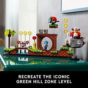 LEGO Ideas Sonic The Hedgehog – Green Hill Zone 21331 Collectible Set, Nostalgic 90's Gift Idea for Adults with Dr. Eggman Figure and Eggmobile
