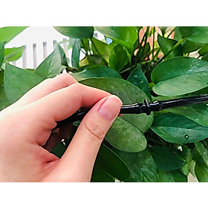 La Farah Universal 1/4" Barbed Coupling Fittings 100 -Pack, Fit of 1/4" Drip Tubing, Drip Irrigation Accessories Barbed Couplers,Black