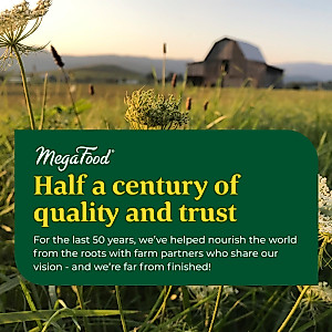 MegaFood Men's One Daily Multivitamin - with Zinc, Selenium, B Vitamins, D, and Real Food - Immune Support - Energy Metabolism - Muscle and Bone Health - Vegetarian - 60 Tabs