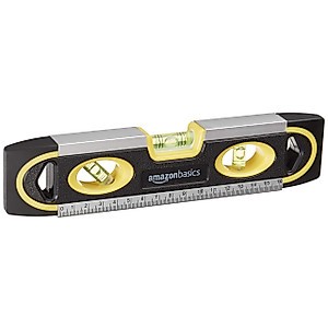 Amazon Basics 24-Inch Heavy Duty Shock Resistant Aluminum Alloy Magnetic Spirit Level