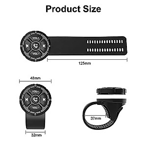 Universal Wireless Car Steering Wheel Control Remote Button Waterproof Support Bluetooth Suitable for Android iPhone Wince Connected to GPS Navigation Multimedia