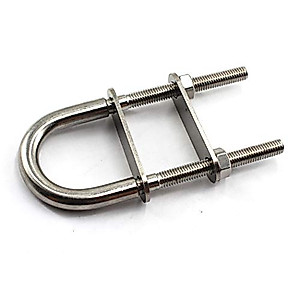 M8x120 U Bolt 304 Stainless steel Tie Down U Bolt (Pack of 2)