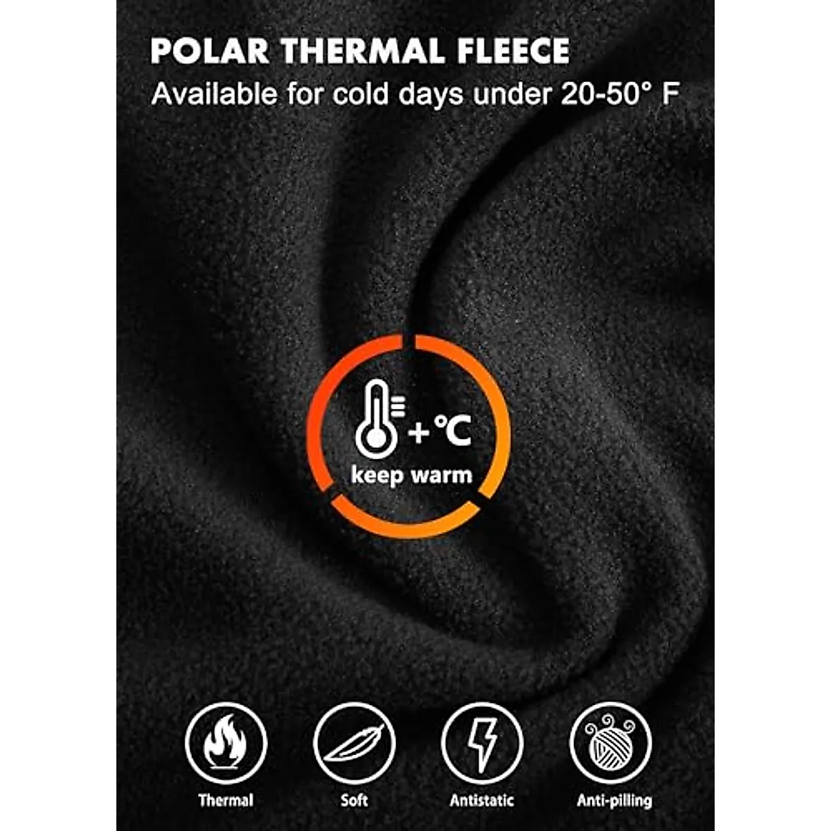 Willit Women's Long Fleece Jacket Full-Zip Thermal Fleece Hooded Jacket Lightweight Winter Coat Black L