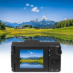 1080p Camera Digital Camera for Photography, Mini Vlogging Camera with 2.4 Inch HD Large Screen, 16x Digital Zoom, Detachable Lens, Built-in Microphones, Cool Stuff, Travel Essensials