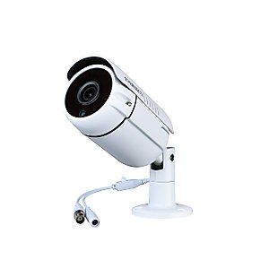 EVERSECU 1080P 2.0MP Coaxial Wired AHD/TVI/CVI/960H Bullet Analog Camera, 2MP Full HD Weatherproof CCTV Security Camera for Outdoor Surveillance, 3.6 mm Lens, Metal, White