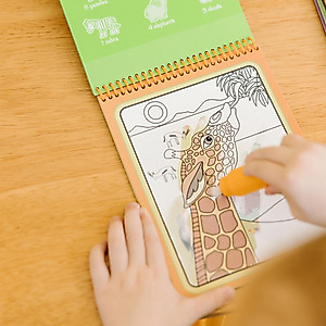 Melissa & Doug On the Go Water Wow! Reusable Water-Reveal Activity Pads, 2-pk, Vehicles, Animals - FSC Certified