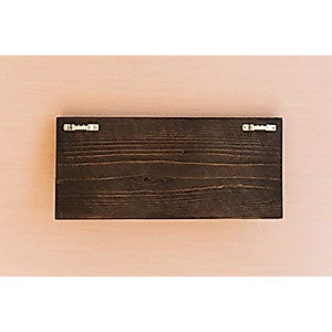 PLS Market Personalized Wall Key Hanger Unique Custom Key Ring & Jewelry Rack Holder - Customize with Your Name | Dark Rustic Natural Wood 4 Hooks Decorative Kitchen, Garage, Living, Closet