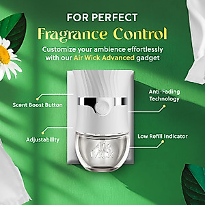 Air Wick Plug in Scented Oil Refill, 5ct, Fresh Linen, Essential Oils, Air Freshener