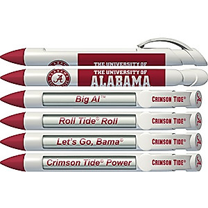 Greeting Pen College Pens- Alabama Crimson Tide Braggin' Rights Rotating Message 6 Pen Set 20502
