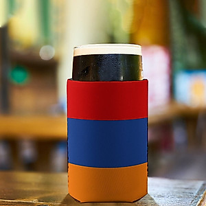 VHPVHP 2 PCS Armenian Flag Can Cooler Party Gift Beer Drink Coolers Coolies