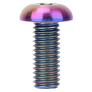 ZPSHYD Bicycle Stem Screw, 5pcs Titanium Alloy Screw Bicycle Water Bottle Cage Bolt Bike Bracket Screw Bicycle Accessory (M5*12 Colorful)