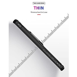 Samsung Note 9 Phone Case, Galaxy Note 9 Case with 3D PET Screen Protector, Androgate Military-Grade Ring Holder Kickstand Car Mount 15ft Drop Tested Shockproof Cover Case for Galaxy Note 9, Black