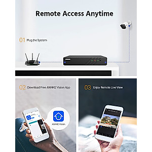 ANNKE 6MP PoE NVR with 2TB HDD Pre-Installed, H.265+ 8CH Surveillance Netword Video Recorder Supports Up to 8X 6MP/5MP/4MP/1080P IP Camera, 24/7 Recording, Power Over Ethernet, Easy Remote Access