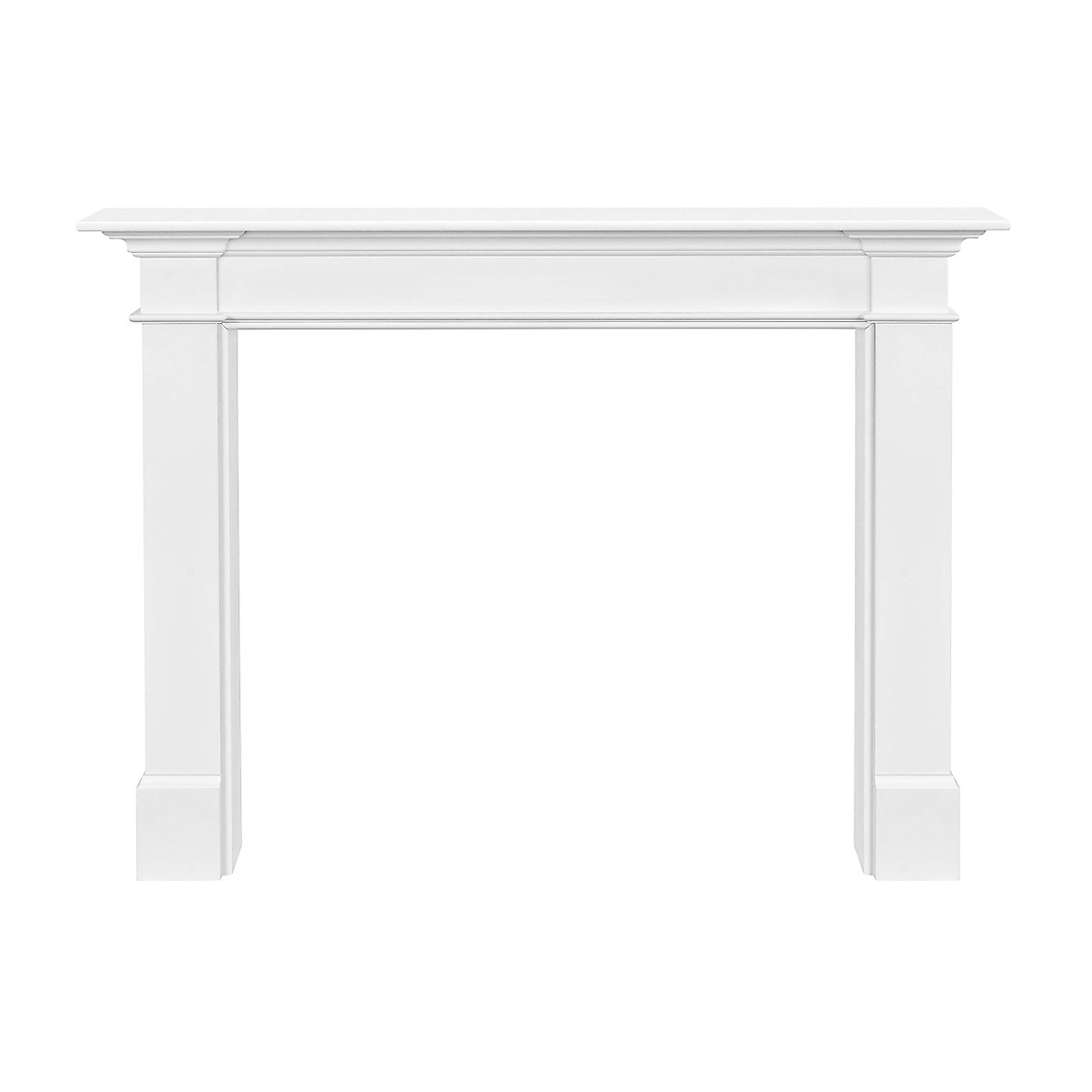 Pearl Mantels Harmonious and Elegant MDF Mantel Surround, 48", Crisp White