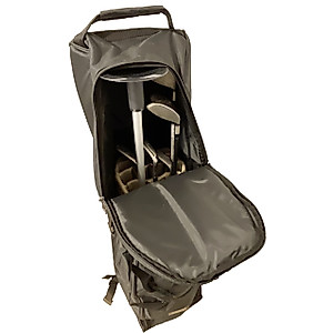 Vico - Golf Travel Protector Support Pole + Adjustable Aluminum Rod Collapsible Telescoping from 31-57 inches + Protect Clubs during Travel - Unique Lightweight Durable Rubber Flex Top