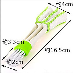 LIUCM Cleaning Brush For Air Outlet Of Two-Headed Car Air Conditioner, Soft Brush For Instrument Panel Dusting, And Cleaning Articles For Interior Decoration