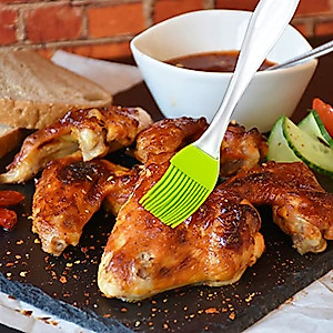 Pastry Brush, Heat Resistant Silicone Basting Brush for Kitchen Cooking BBQ Grill Barbecue Baking