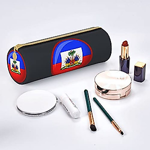 Haitian Flag Pencil Pen Case Pencil Case Cosmetic Bag Makeup Pouch For Office School