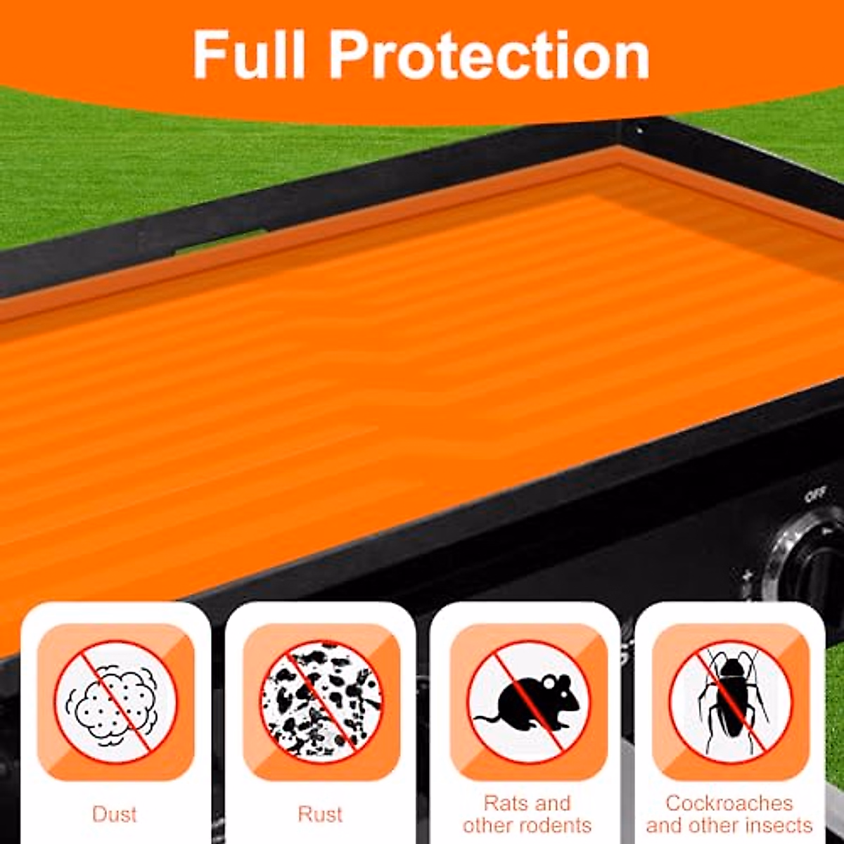 HMGES Silicone Griddle Mat for Blackstone 22inch Grill,Food Grade Reusable Protective Cover for Blackstone 22" Grill Top,Upgraded Thickened Protect Griddle From Dirt&Rust for All Season