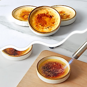 ONEMORE Ramekins 4 oz - Oven Safe Shallow Ramekins for Creme Brulee - Set of 6