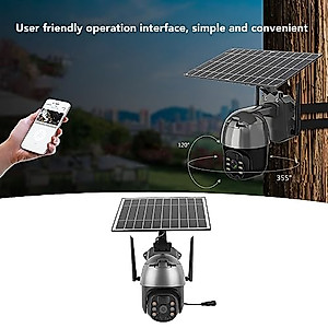 Solar Security Camera, WiFi Outdoor Camera, 4G Remote Control, PIR Motion Detection, Dual Light Source, Full Color Night Vision Camera, Home Surveillance Security Camera