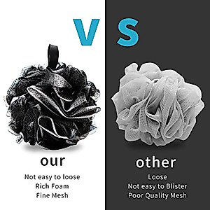 FARMOGA Bath Sponge Shower Loofah Soft Mesh Body Wash Scrubber Exfoliator Puff Shower Sponge Essential Skin Care for Women & Men Bathing Tool