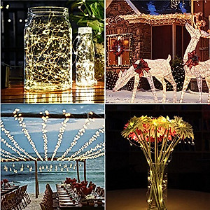 Smartdio 200 LED Solar Powered String Lights, 8 Modes 72ft Copper Wire Starry Lights, Outdoor Waterproof IP65 Fairy Christams Decorative Lights for Gardens,Homes,Wedding,Party