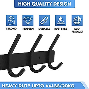 GlazieVault Coat Rack Wall Mount - Stainless Steel Coat Rack (2 Pack) - Heavy Duty Coat Hooks Wall Mounted - Coat Hanger for Hat Towel Robes Jacket Clothes for Bathroom Entryway