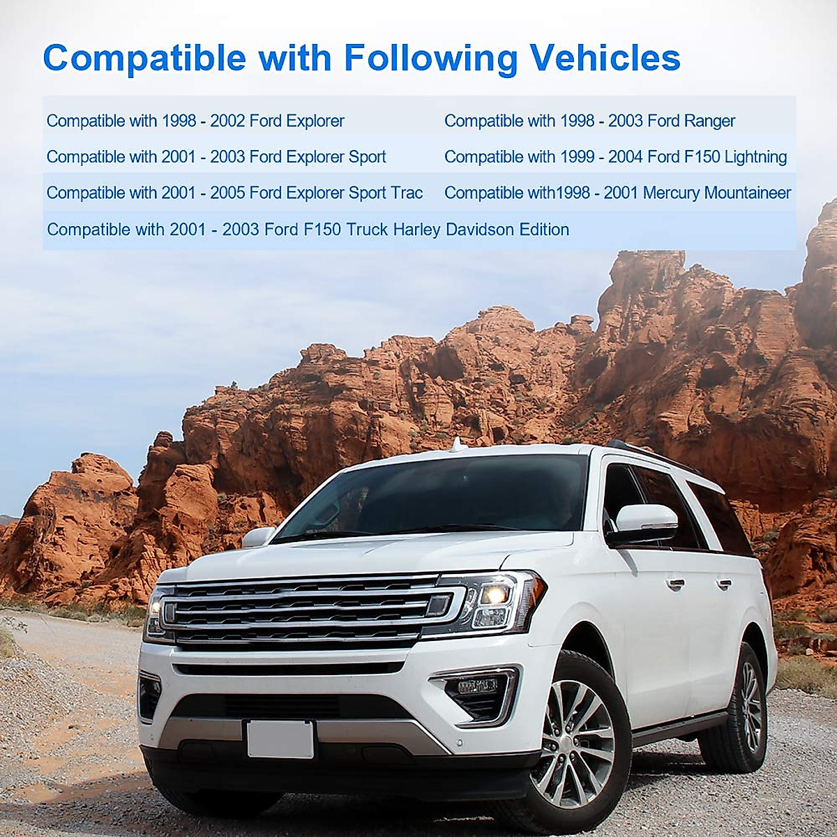 WMPHE Cruise Control Switch Buttons Steering Wheel Mounted Compatible with 1998-2003 Ford Ranger Explorer F150 Mercury Mountaineer Mazda B3000 Replacement for F87Z-9C888-BB F87A-9D809-BA