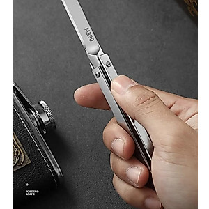 ichuanyi Folding Broken Window Pocket Knife, Creative Portable Fruit Knife Mini Mechanical Knife, Best Pocket Knife for Men (Gray)