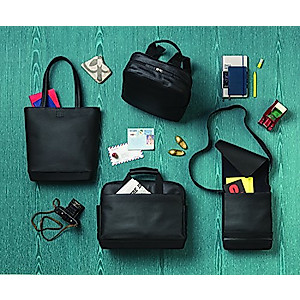 Moleskine Classic Leather Reporter Bag, Black