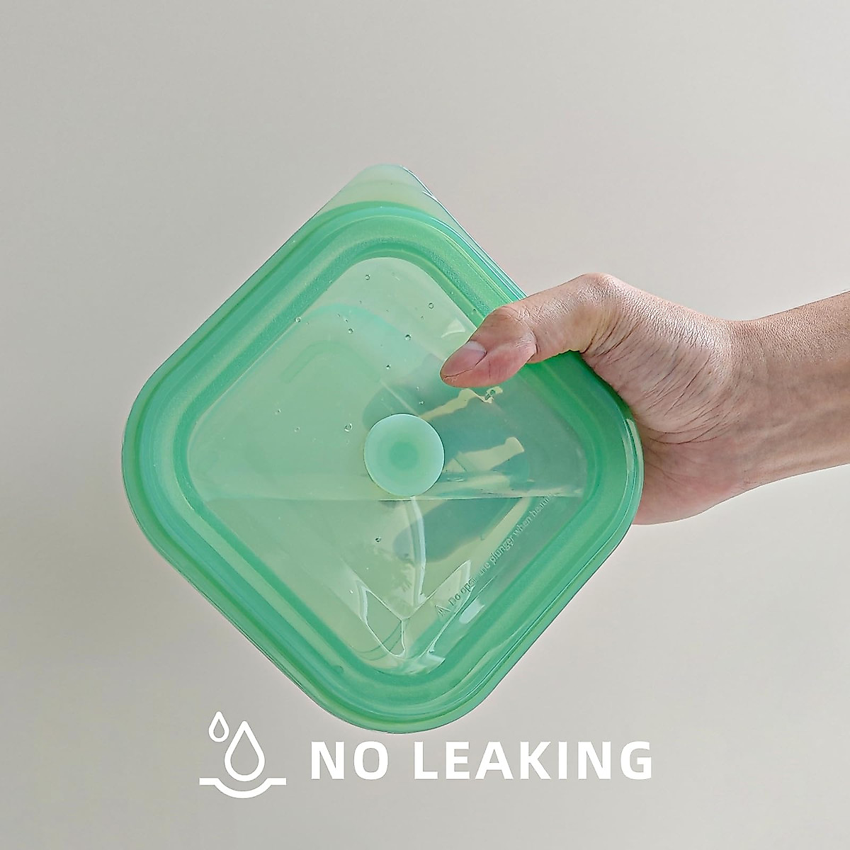 KVK 6 Pack Collapsible Food Storage Containers, Silicone Food Storage Containers With Lids, Green Reusable Collapsible Bowls For Camping, Outdoor Hiking Travel Storage and Mixing