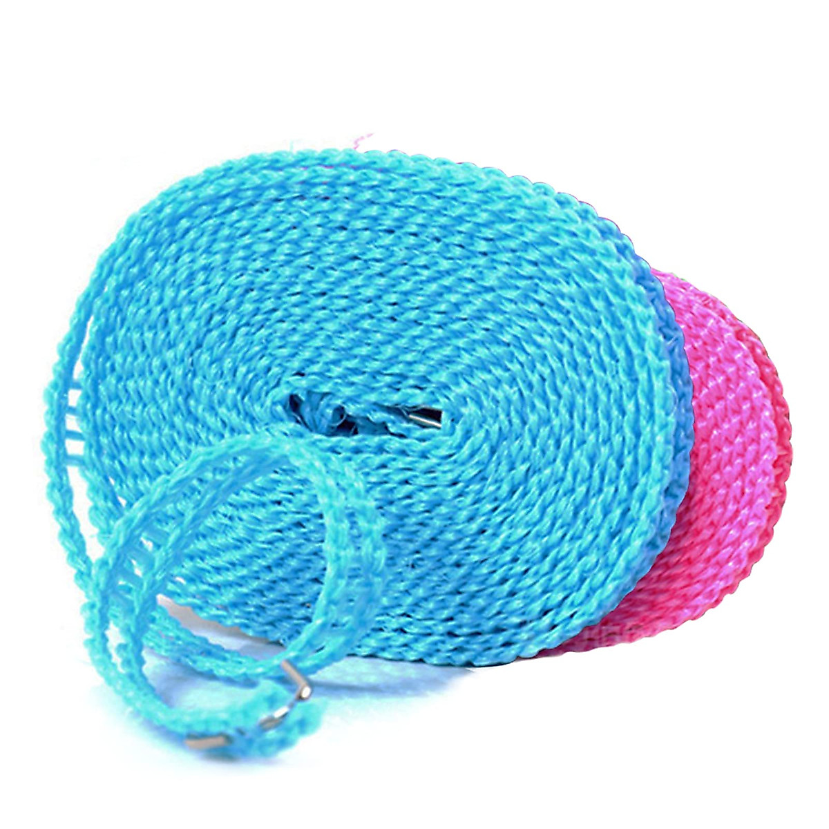 Gouccpu Nylon 2 Pack 13.5ft/8m Clothesline, Portable Windproof Non-Slip Laundry Drying Hanger Rope, Travel Clothes Line with Adjustable Length for Home Hotel Camping Outdoor Indoor Use