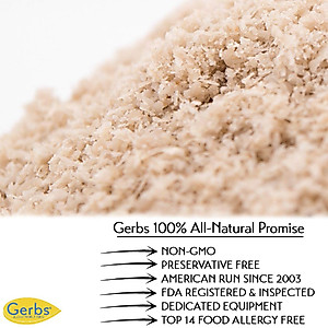 Ground Sunflower Seed Meal, 1 LB By Gerbs - Top 14 Food Allergy Free & NON GMO - Vegan & Keto Safe – Cold Milled Full Oil Seed Protein Powder