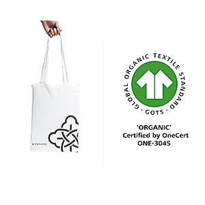 BIOWEAVES 100% Organic Cotton Full/Queen Duvet Cover Set, 3-Piece, 300 Thread Count Sateen Weave GOTS Certified Comforter Cover with Buttoned Closure and 2 Pillow Shams – White, 90x90 inches