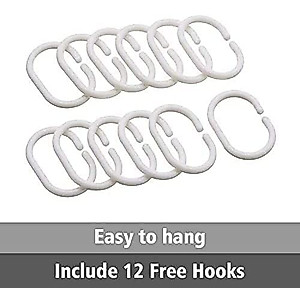 CiFan 4 Pcs Blue Rose Shower Curtain Sets with Rugs,Toilet Lid Cover and Bath Mat Flower Bathroom Sets with Rugs Delicate Roses Shower Curtain for Bathroom Decor Waterproof Shower Curtains