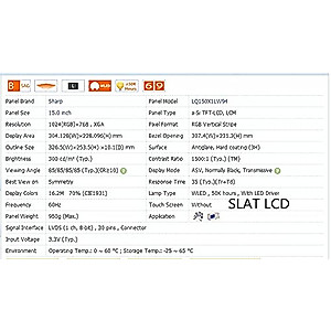 SH 15 inch LCD Display LQ150X1LW94 with Full kit of Driver Board