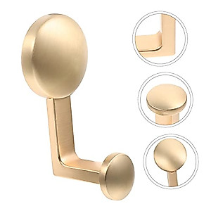 Cabilock 2pcs Double Round Coat Hook Stick on Hooks Heavy Duty s Hooks Door Robe Hanger Door Hooks cast Iron Hooks Stick on Wall Hooks Metal Wall Hooks Office Key Holder Zinc Alloy Curtain