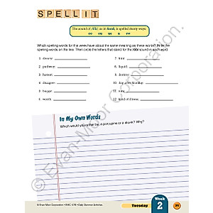 Evan-Moor Daily Summer Activities, Grade 5-6