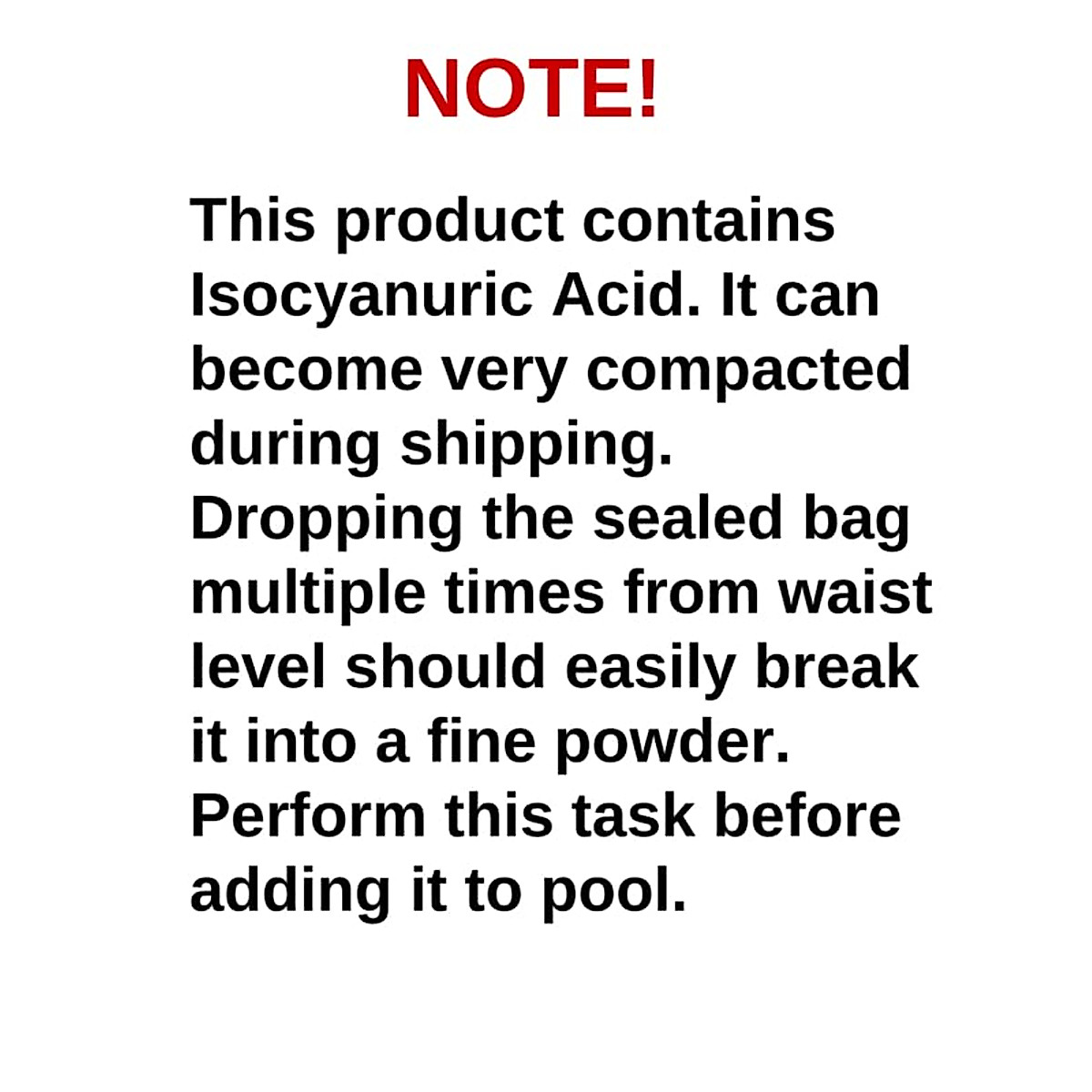 Pool Conditioner Chlorine Stabilizer 10lb Bag