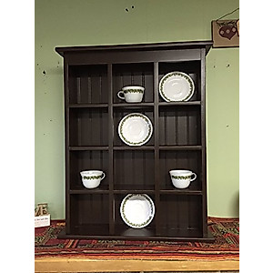 Tea cup and Saucer Plate Rack Espresso