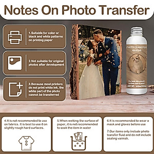 1DFAUL 200g Photo Transfer Medium Gel, Gel Medium for Photo Transfer, to Wood & Other Hard Surfaces, Decorating Furniture, Family Activities DIY Crafts (7.05 OZ)