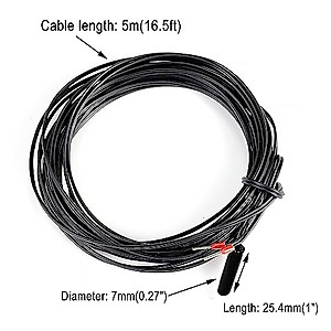 CrocSee NTC 10K 5 Meters Waterproof Temperature Sensor Probe