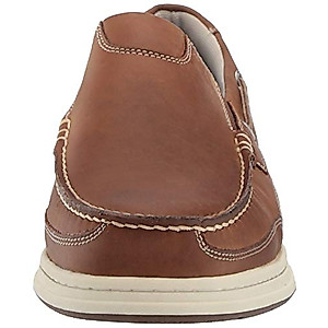 Dockers Men's Tiller Boat Shoe, Dark Tan, 10 W US
