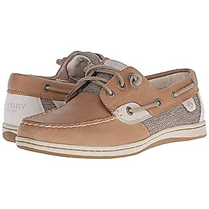 Sperry Womens Songfish Boat Shoe, Linen Oat, 9.5